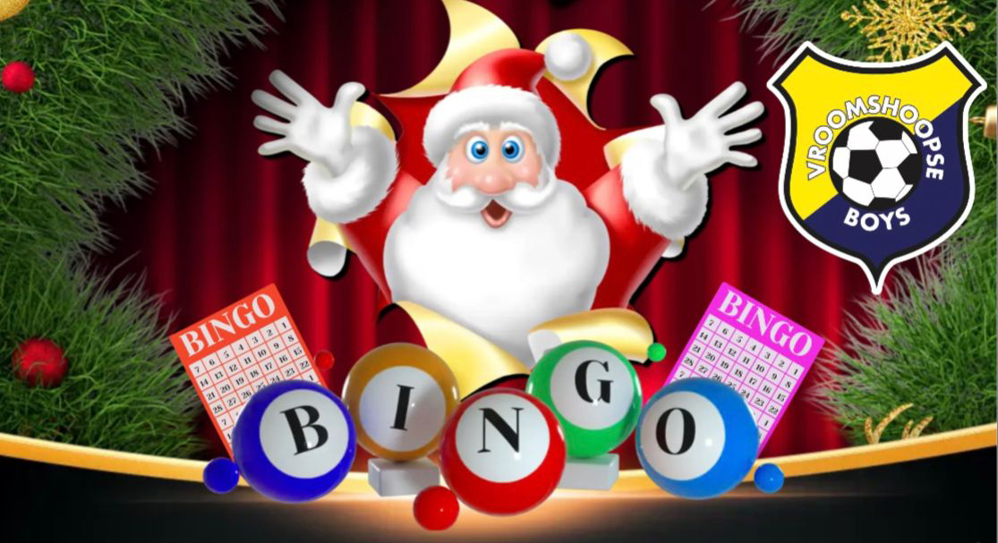 Vrijdag 15 december – Kerstbingo met prachtige prijzen – Vroomshoopse Boys Vrijdag 15 december – Kerstbingo met prachtige prijzen – Vroomshoopse Boys